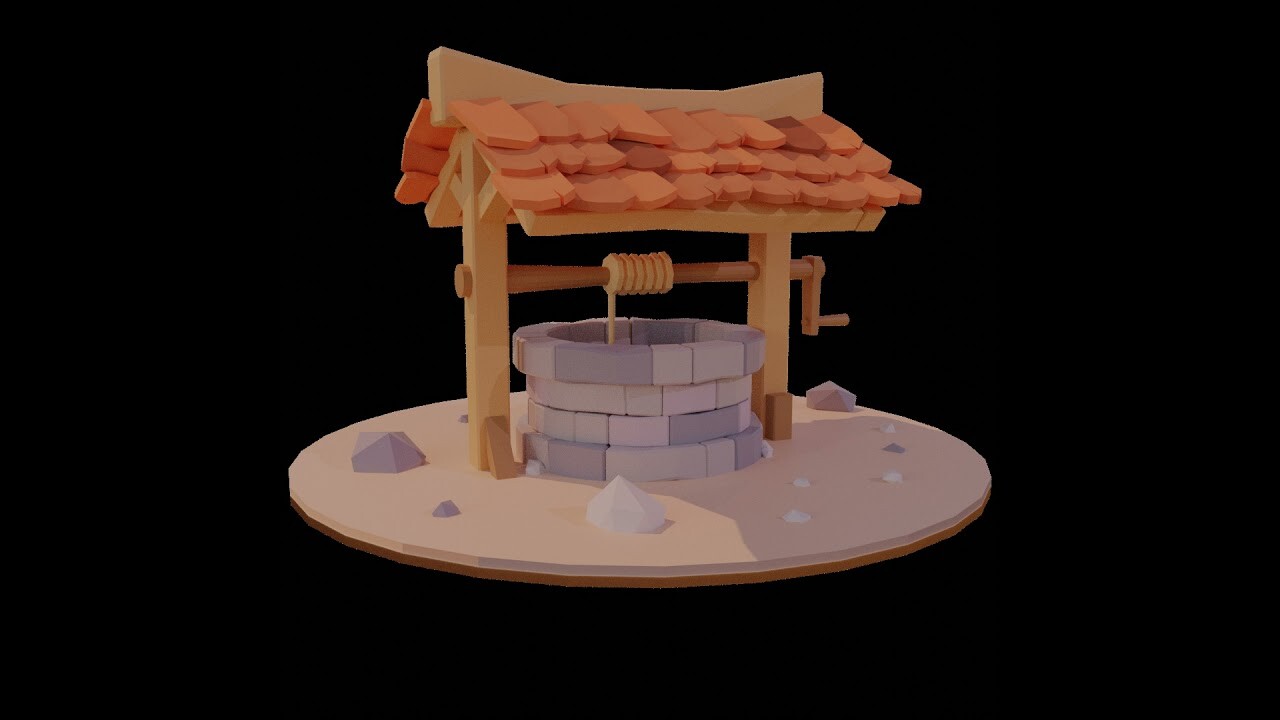 ArtStation - 3D Well made with blender, after 100 years of rendering