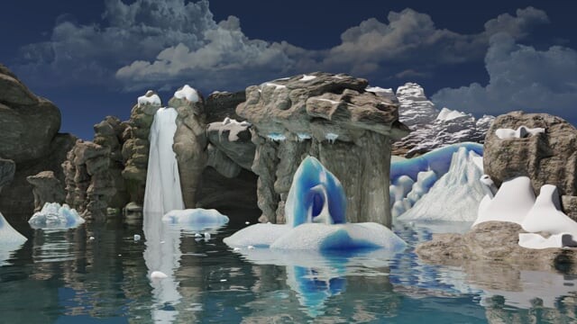 ArtStation - Ice environment in 3D