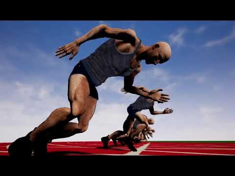 ArtStation - 100 m Sprint Start Slow Motion With Iclone & UE4
