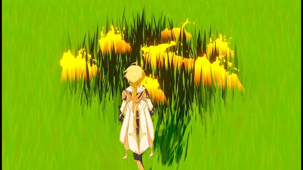 ArtStation - Grass Interactive & Burn & Cut