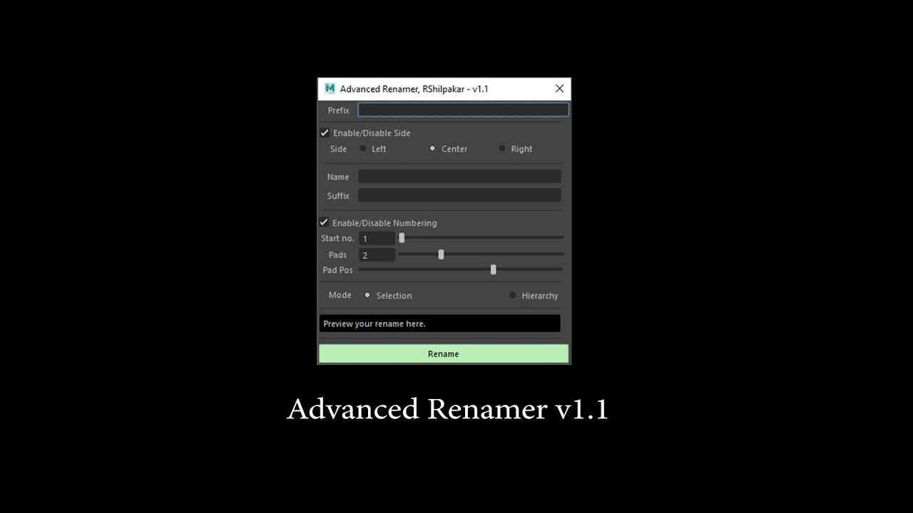 ArtStation - Advanced Renamer