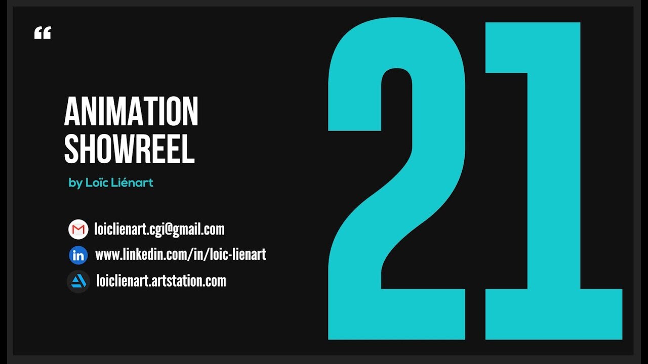 ArtStation - Animation Showreel 2021