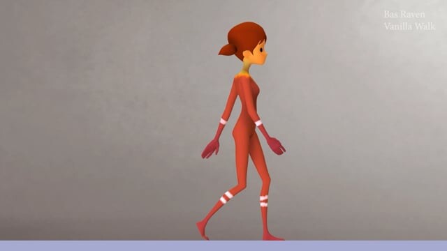 ArtStation - Walk cycle - Body Mechanics Exercise