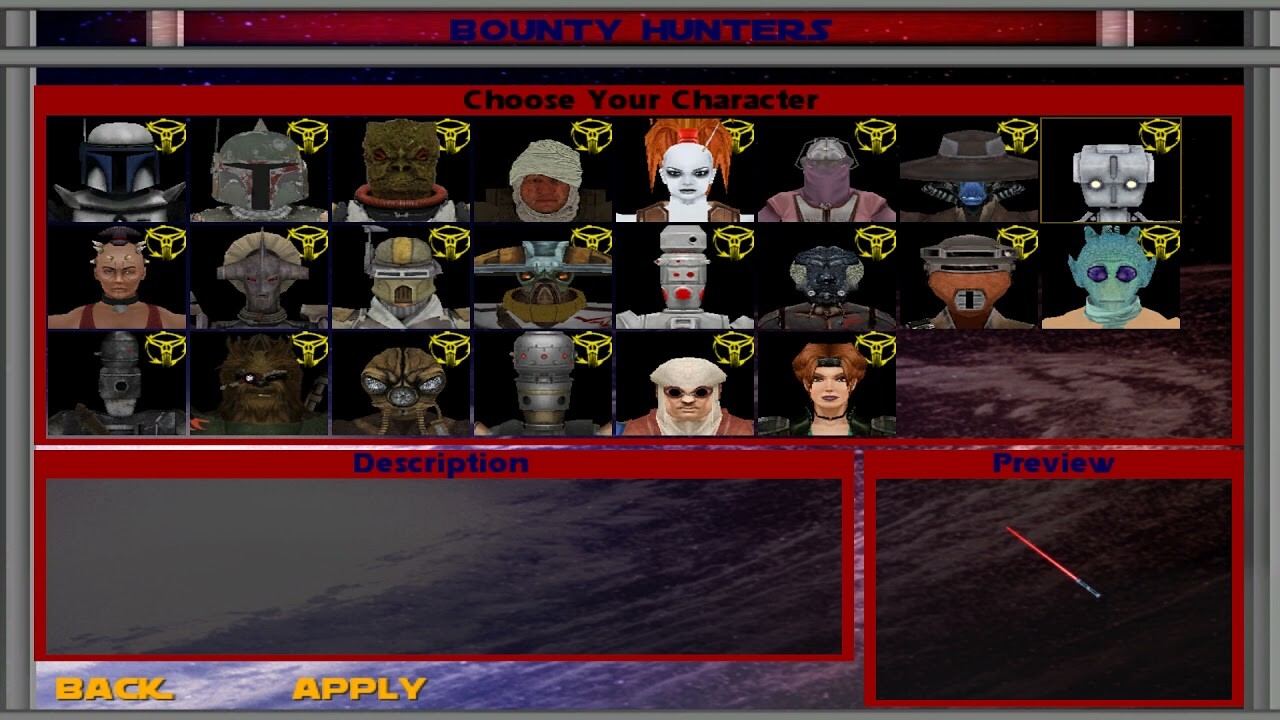 ArtStation - Star Wars: Galactic Legacy - In-Game Menu UI - Characters ...