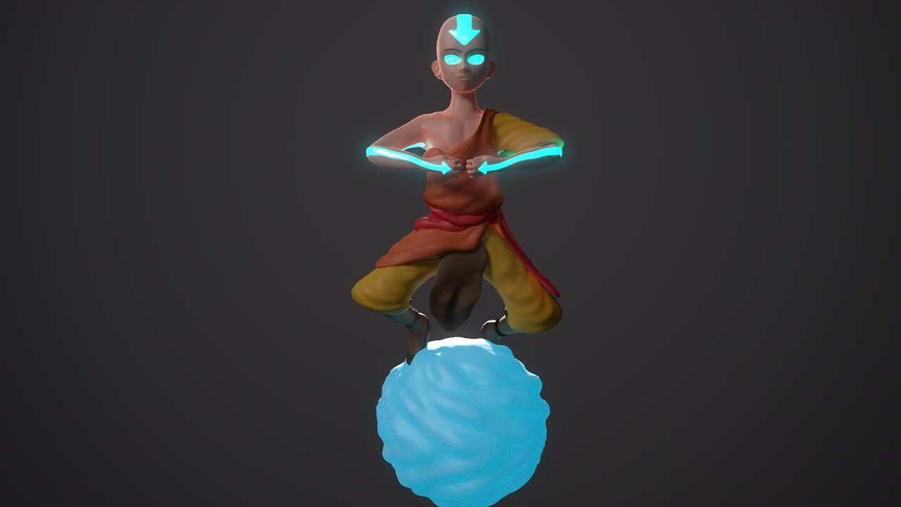 ArtStation - Avatar Aang 3D Model