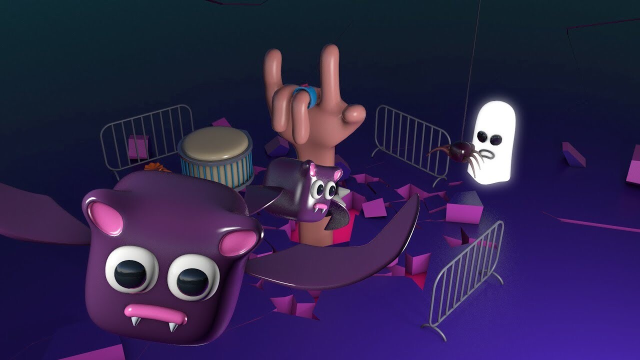 ArtStation - 3D animation terror rock