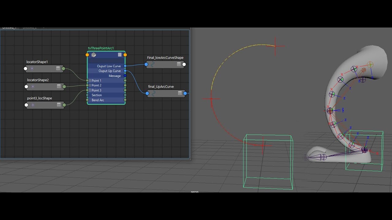 ArtStation - Three Point Arc for Maya | tvThreePointArc || C++ Maya plugin