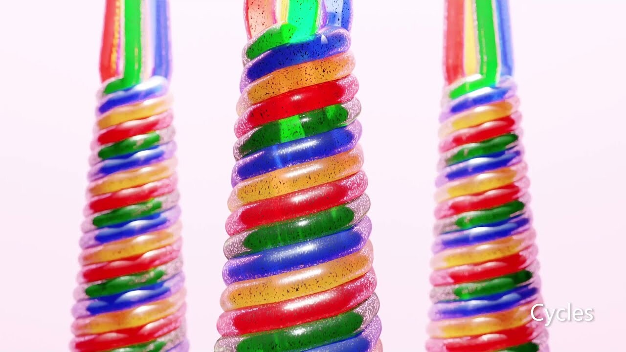 ArtStation - Spinning colors looping animation