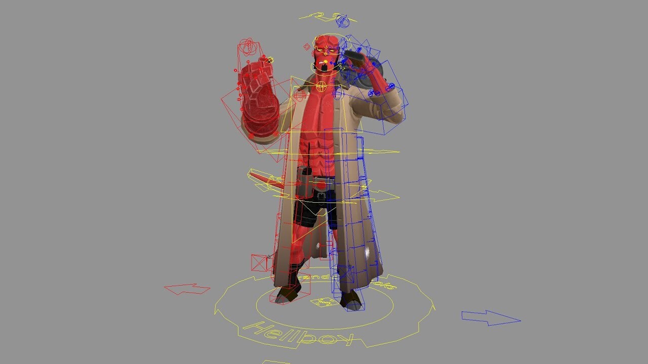 ArtStation - Hellboy Rig