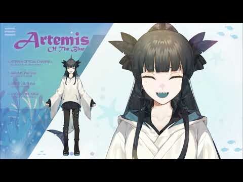 ArtStation - Live2d Showcase : Vtuber Artemis of the Blue [Mid 2020]