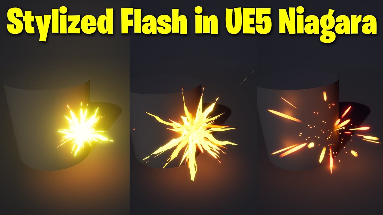 ArtStation - Stylized Flash in UE5 Niagara Tutorial | Download Files