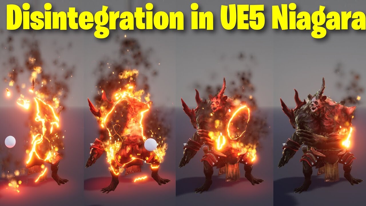 ArtStation - Disintegration in UE5 Niagara Tutorial | Download Files