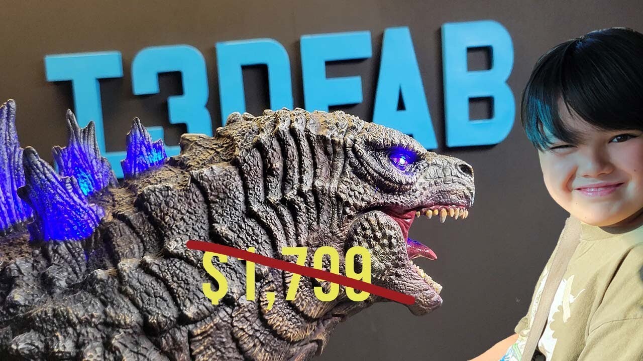 ArtStation - Light up Godzilla bust video