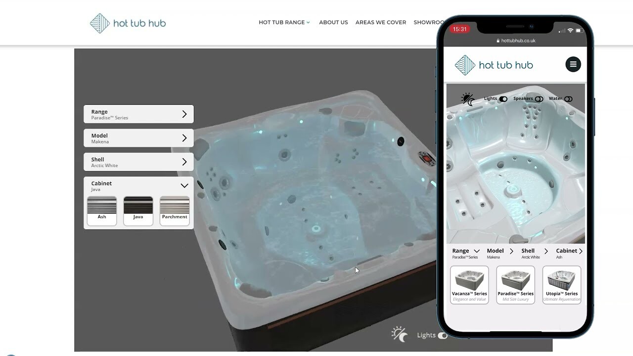 ArtStation - WebGL Hot Tub Configurator