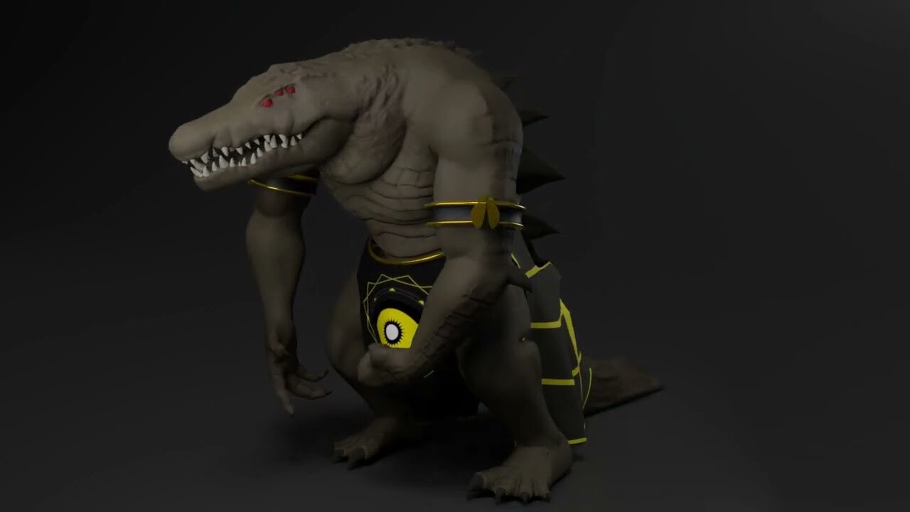 ArtStation - Final render - Demon Croc