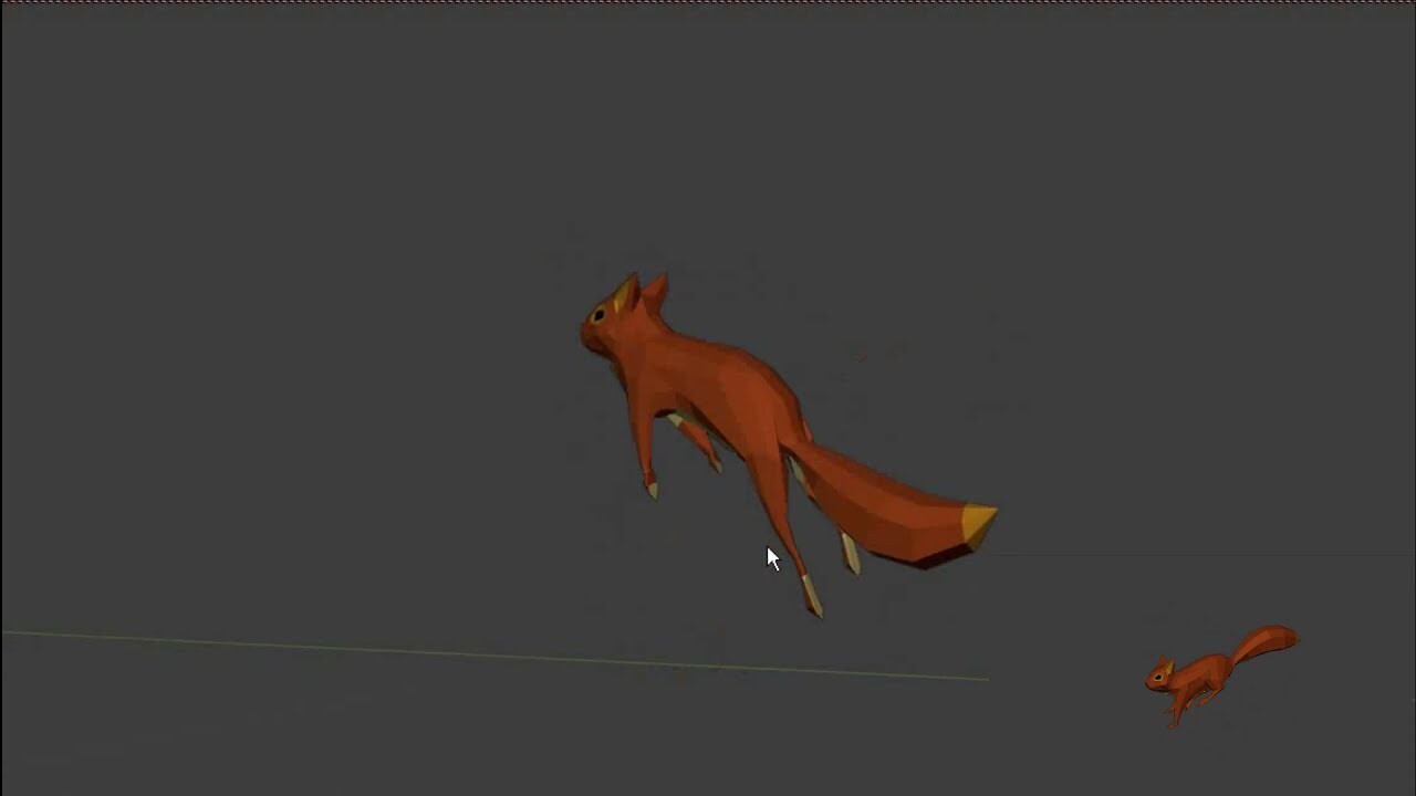 ArtStation - Squirrel Run cycle animation