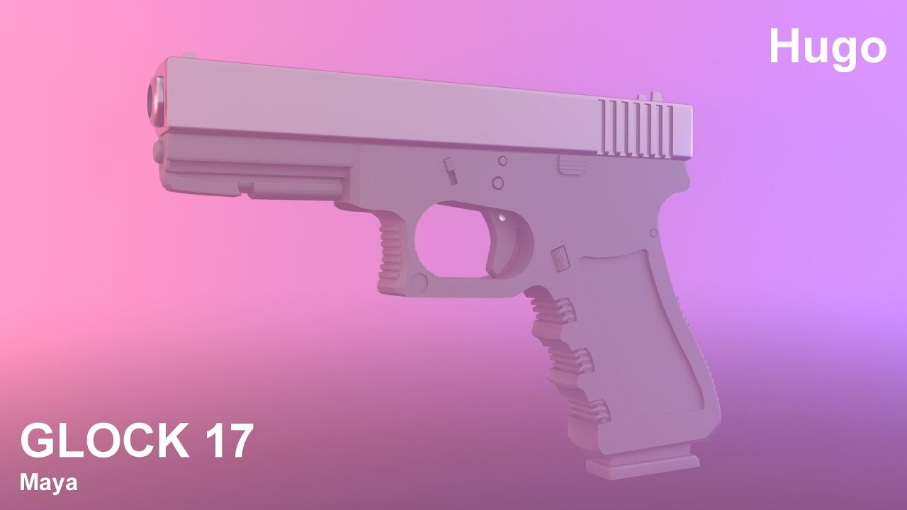 ArtStation - [Maya] GLOCK 17