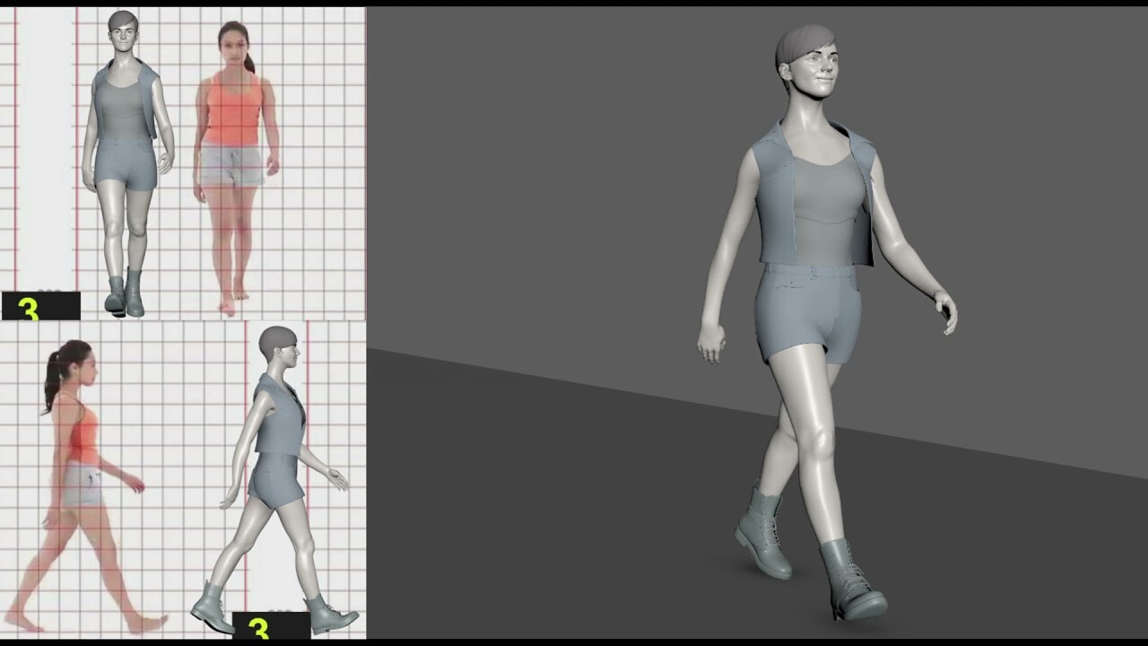 ArtStation - Academy @ The Focus: Bipedal Walk Cycle