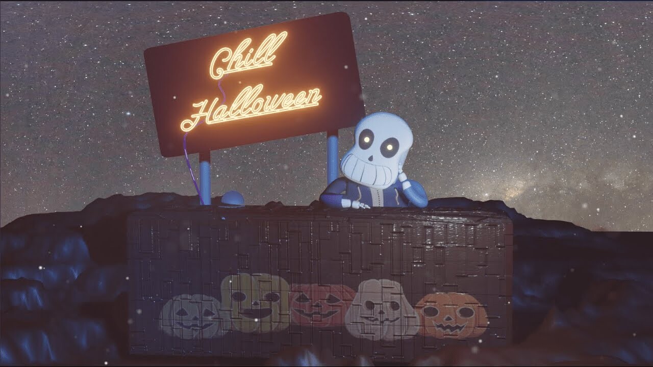 ArtStation - Sans Chill Halloween 2021