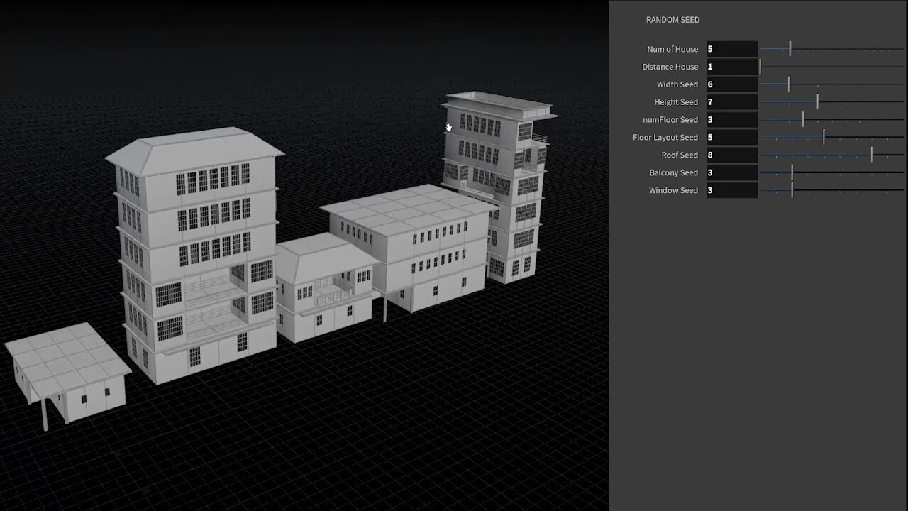ArtStation - Procedural Building Generation using Houdini