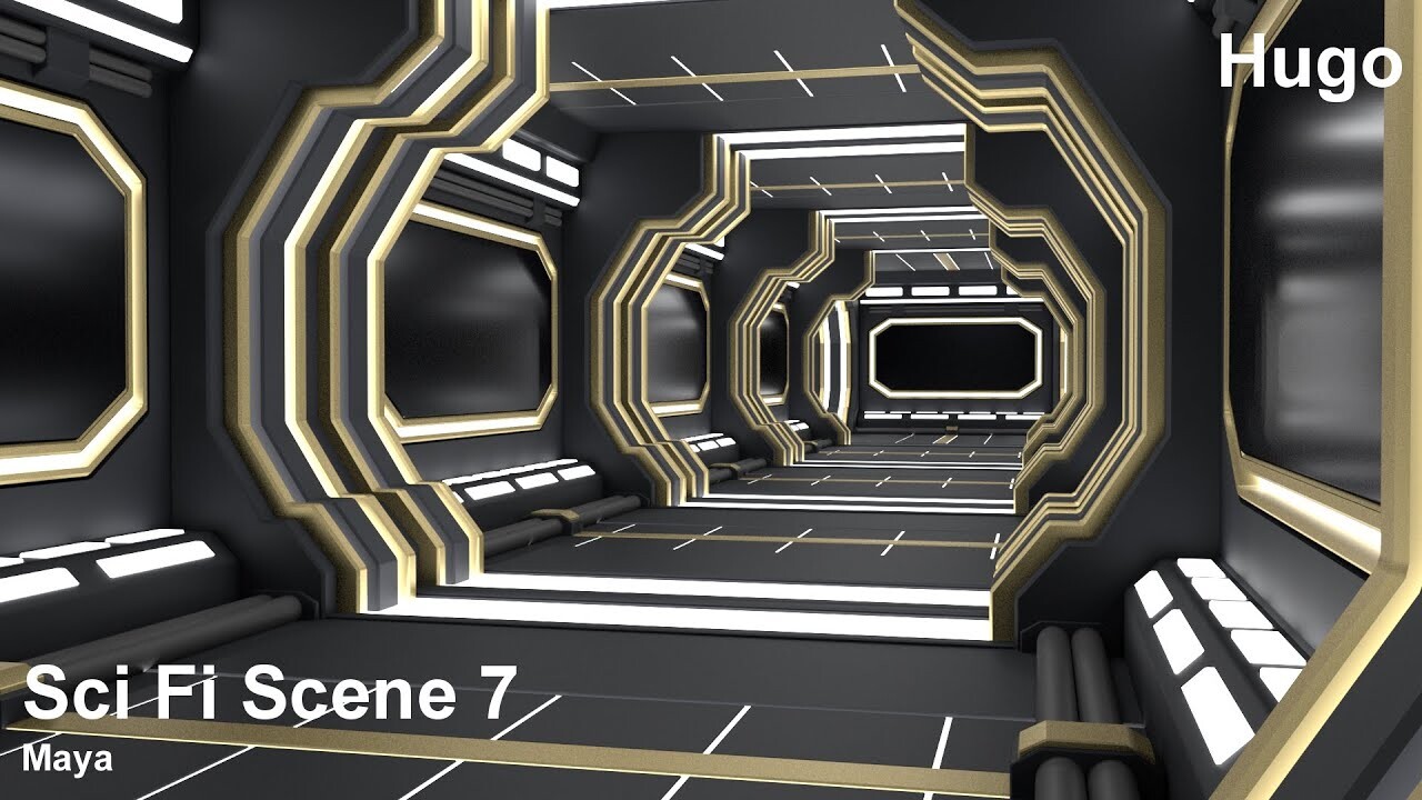 ArtStation - [Maya] Sci Fi Scene 7