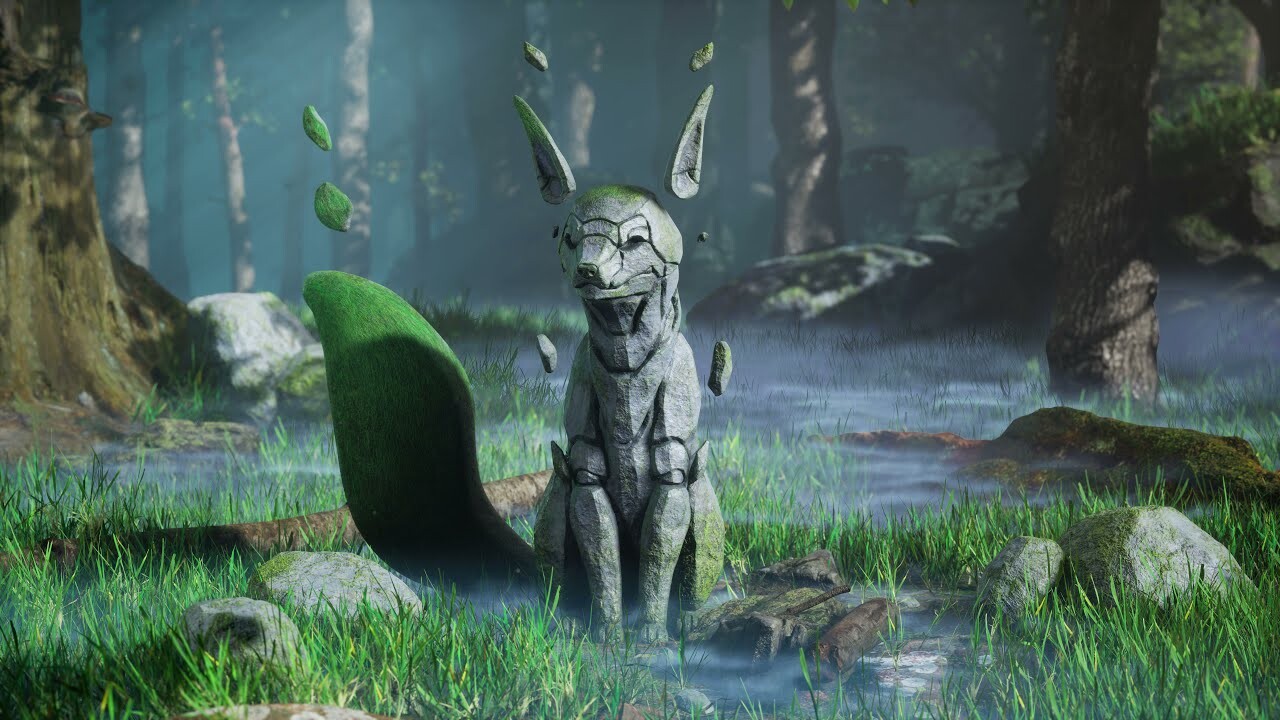 ArtStation - Sacred Stone Fox 3D