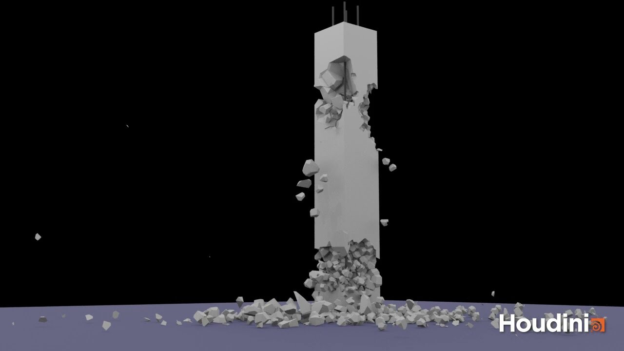 ArtStation - reinforced pillar destruction