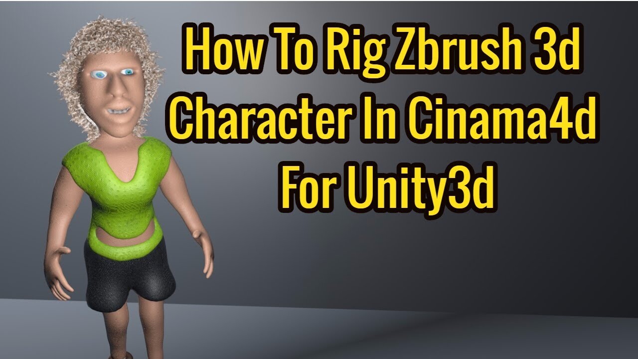 ArtStation - Unity 3d Character Rigging- Zbrush Organic3d Character ...