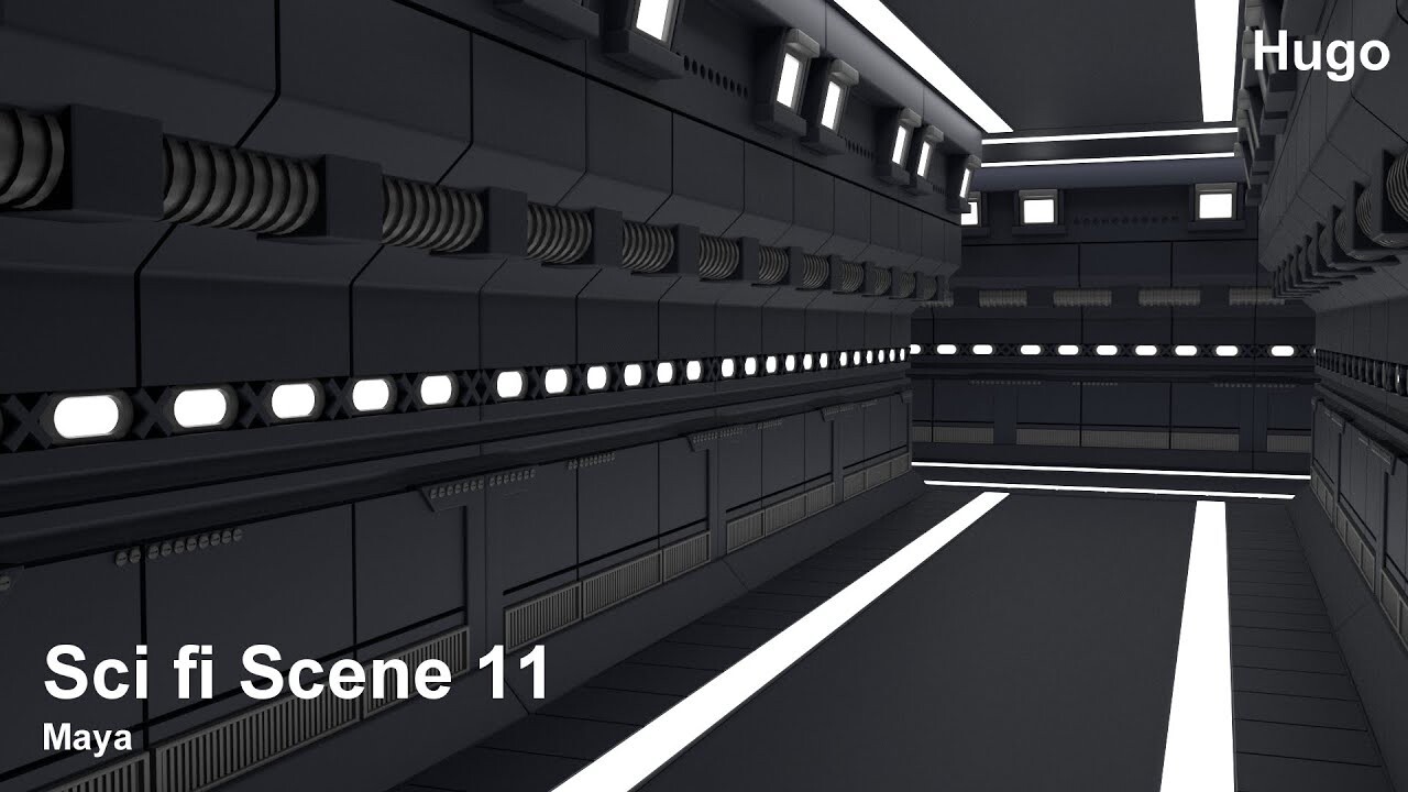 ArtStation - [Maya] Sci Fi Scene 11