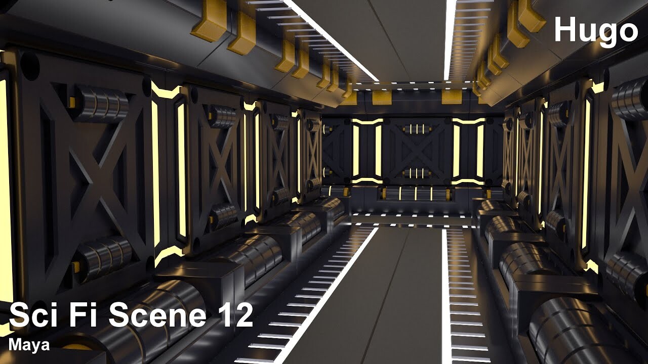 ArtStation - [Maya] Sci Fi Scene 12