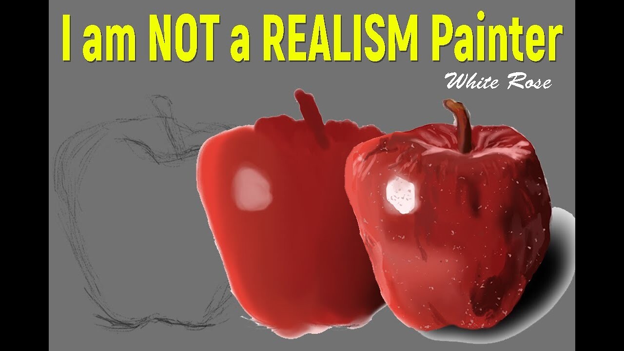 ArtStation - Digital Apple Speed Paint