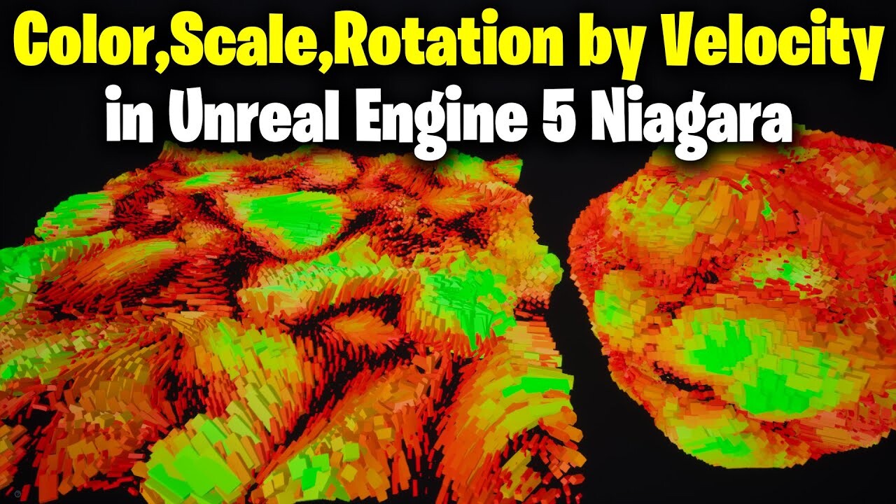 ArtStation - Color, Scale, Rotation by Velocity in UE5 Niagara Tutorial ...
