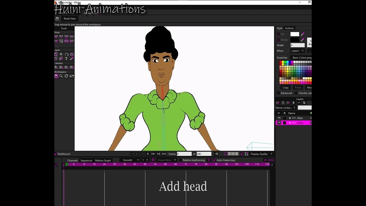 ArtStation - How to add bones to a character in Moho