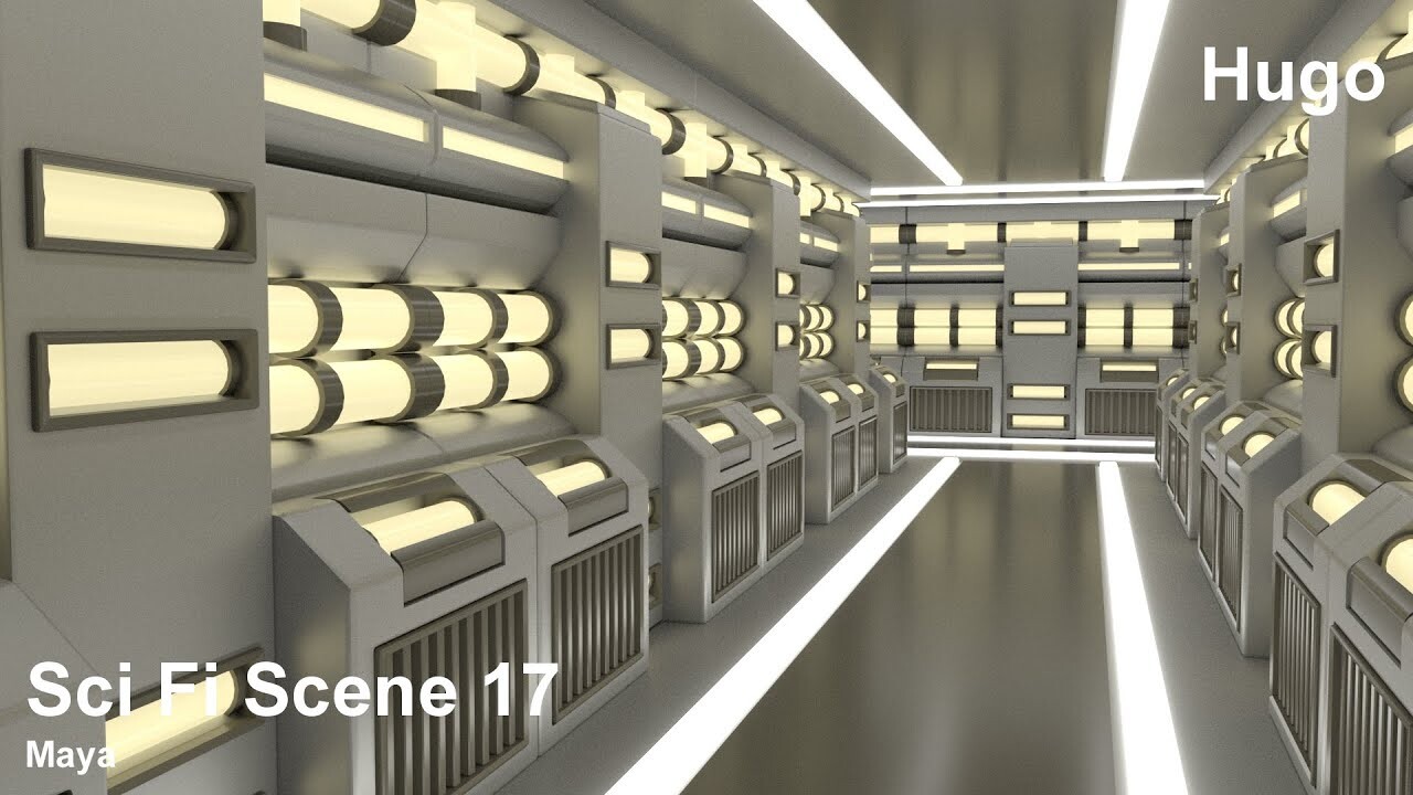 ArtStation - [Maya] Sci Fi Scene 17