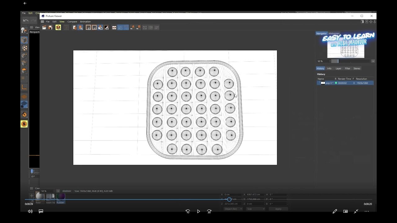ArtStation - Easy way to render wireframe in cinema 4d