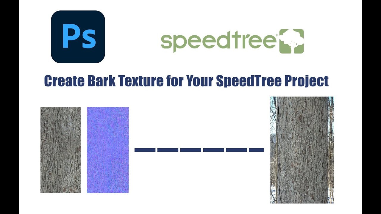 ArtStation - Creating Bark Texture by photoshop cc for SpeedTree