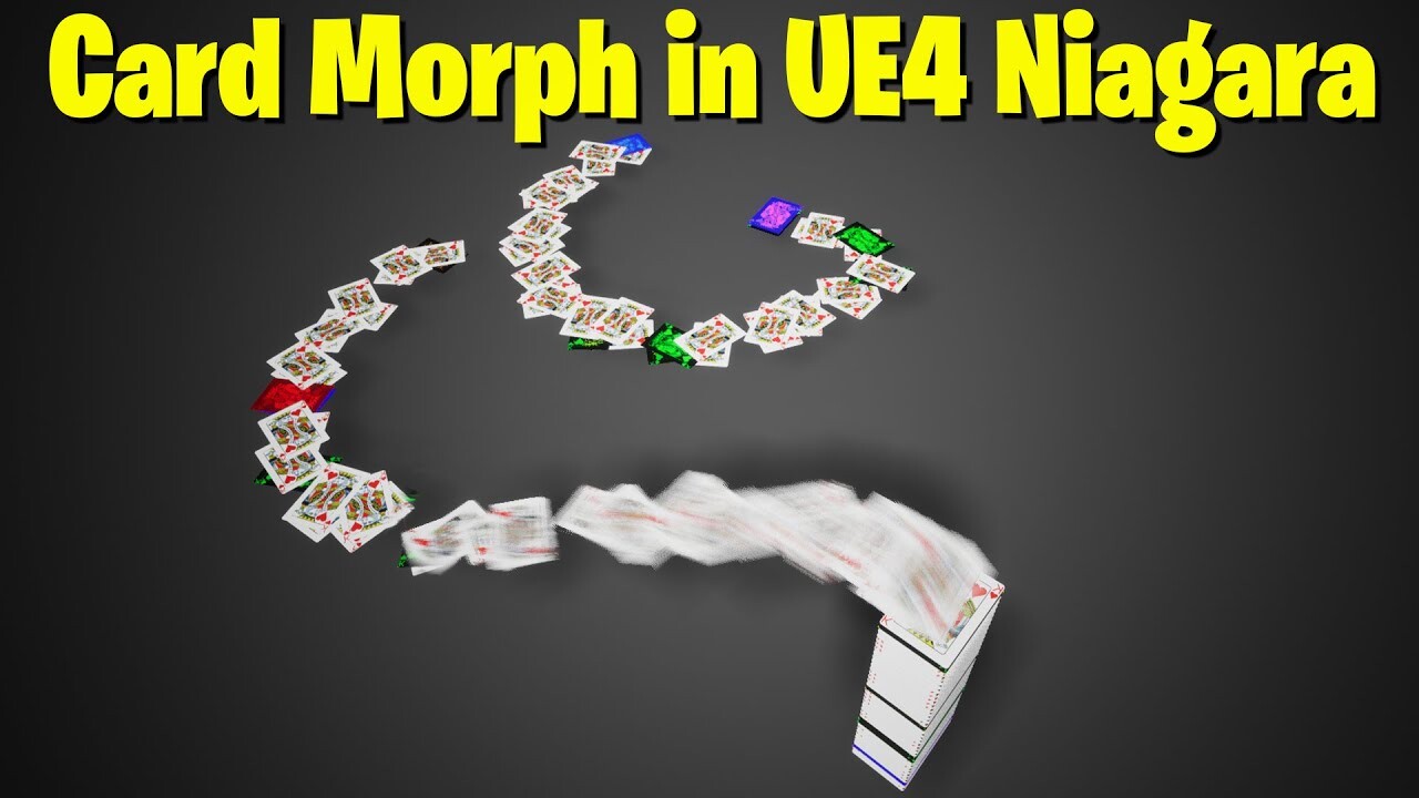 ArtStation - Card Morph in UE4 Niagara Tutorial | Download Files