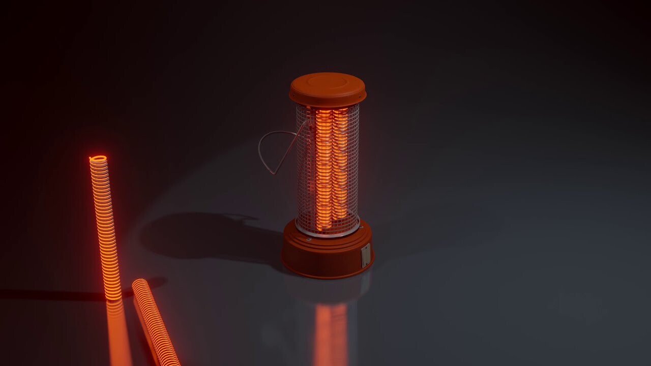 ArtStation - Vintage Electric Heater Animation // BLENDER