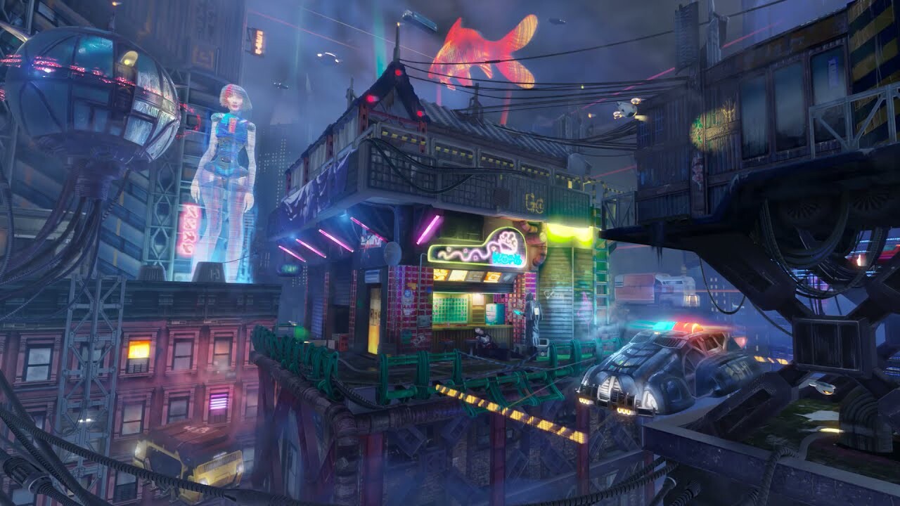 ArtStation - Сrime scene (cyberpunk)