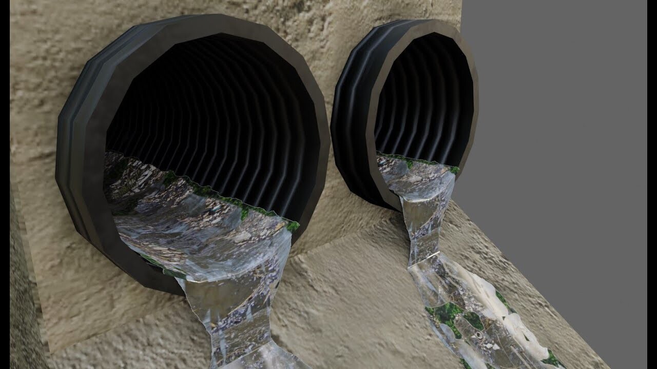 ArtStation - Sewer Low Poly