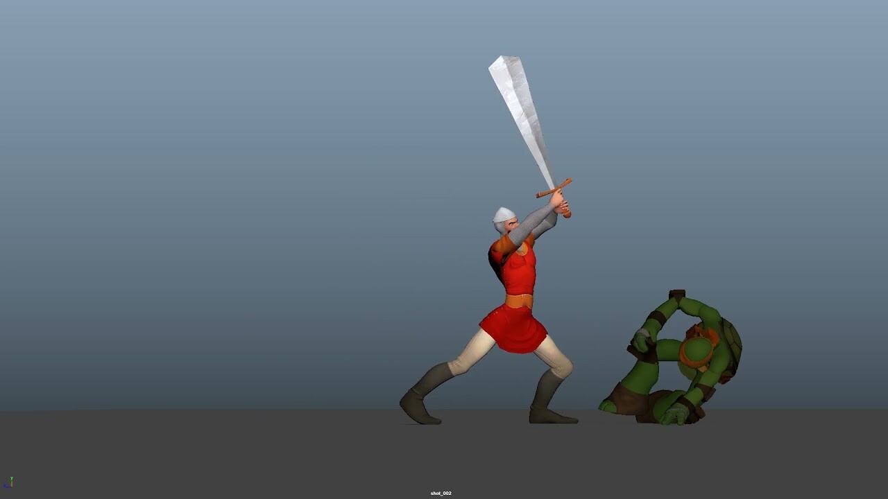 ArtStation - Ninja turtle fight animation scene