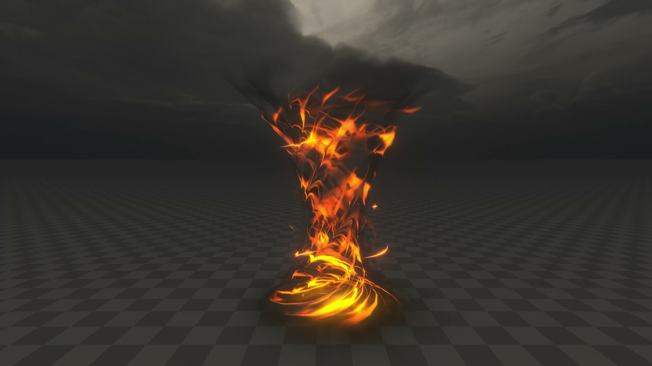ArtStation - VFX | Fire Tornado