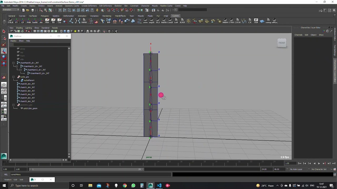 ArtStation - Python tool : pb_attachToSurface