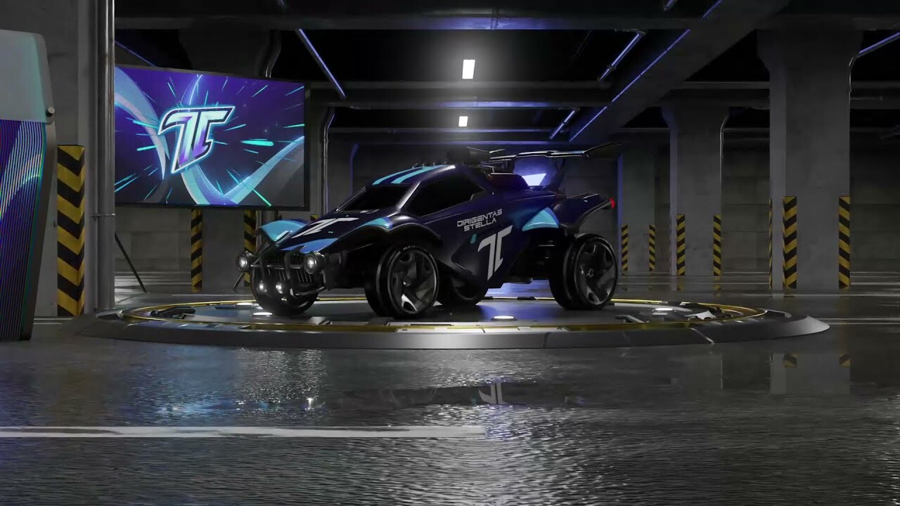 ArtStation - Rocket league Starting Soon twitch screen