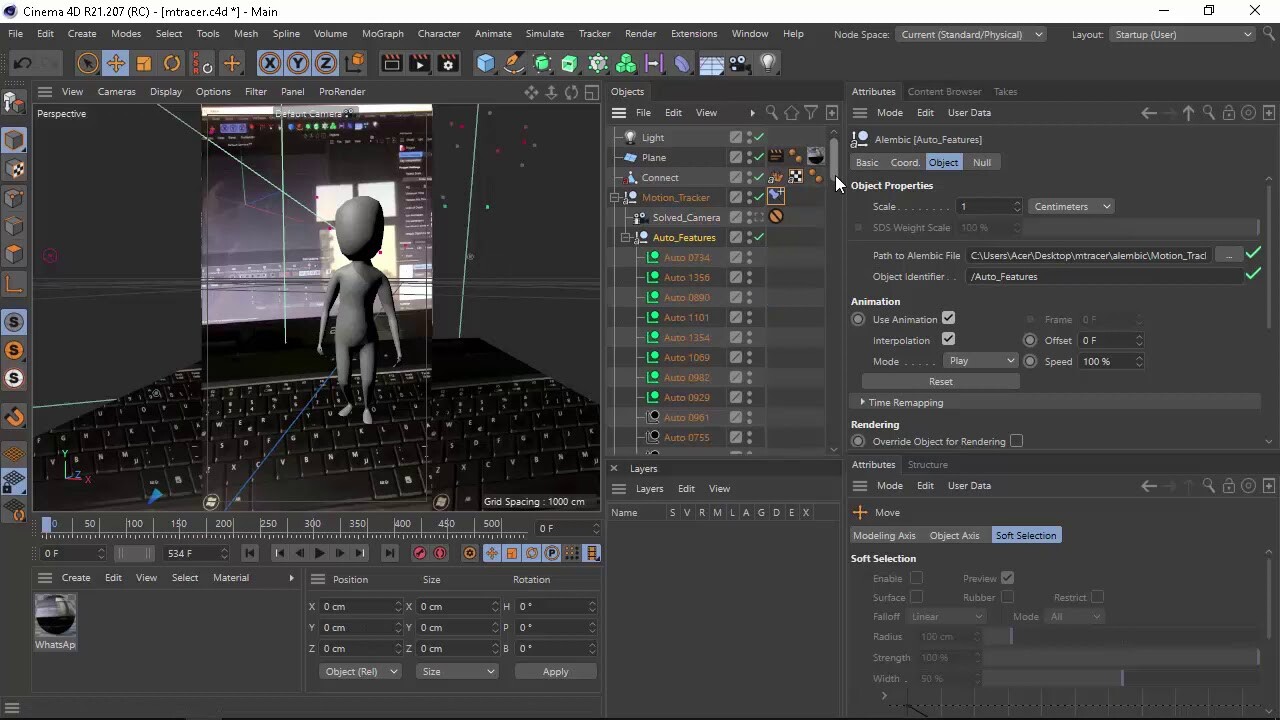ArtStation - CİNEMA 4D motion tracking 3D model visual design effect ...