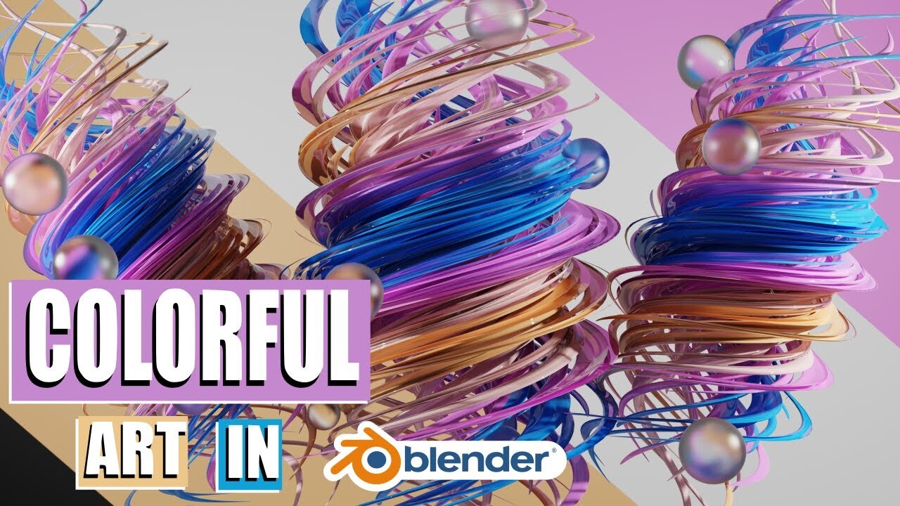ArtStation - BLENDER ABSTRACT ART TUTORIAL