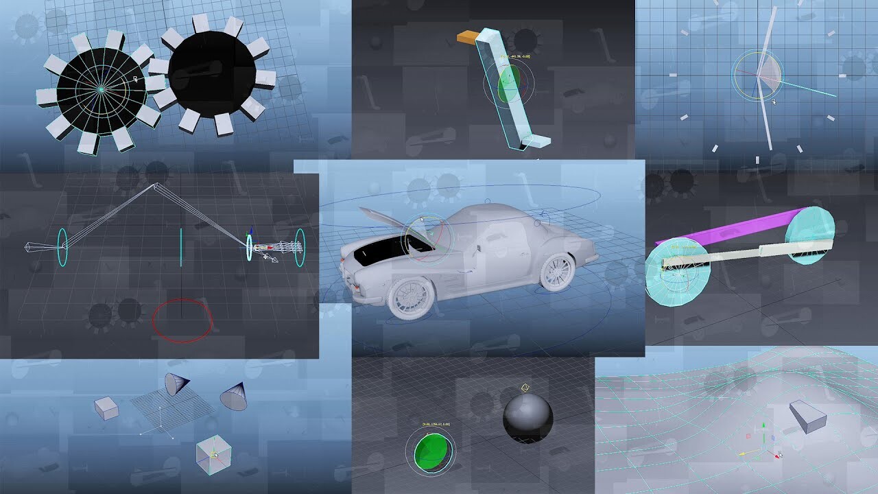 ArtStation - Mechanical Objects Rigging