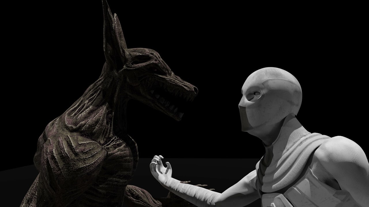 ArtStation - Moon Knight vs Anubis