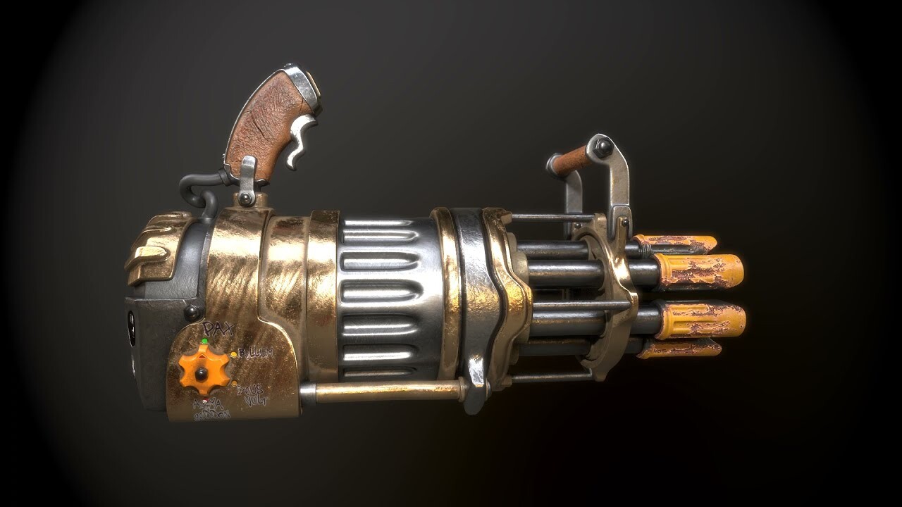 ArtStation - Gatling machine gun (Arcane, Jinx)
