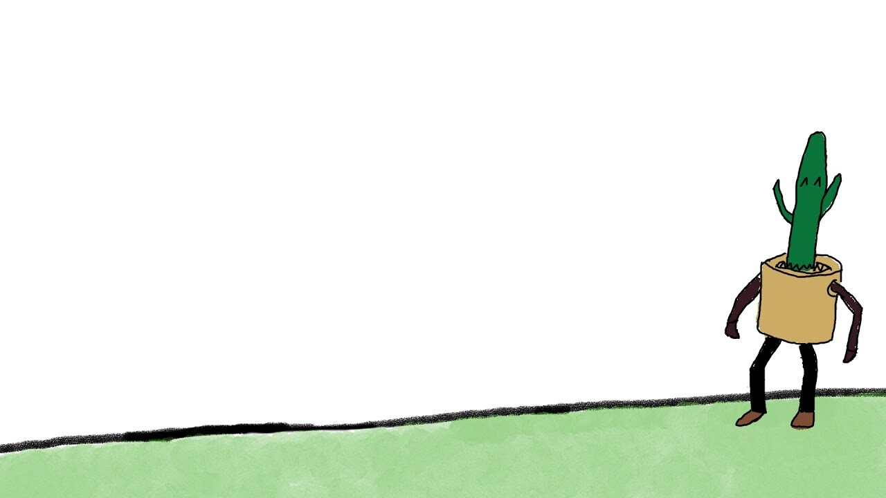 ArtStation - Jumping cactus 2D animation